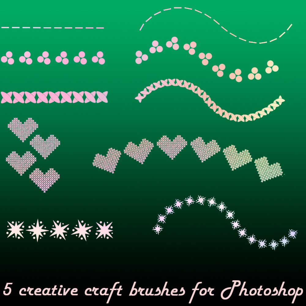 5 creative craft brushes for Photoshop by CrazyStylus on DeviantArt