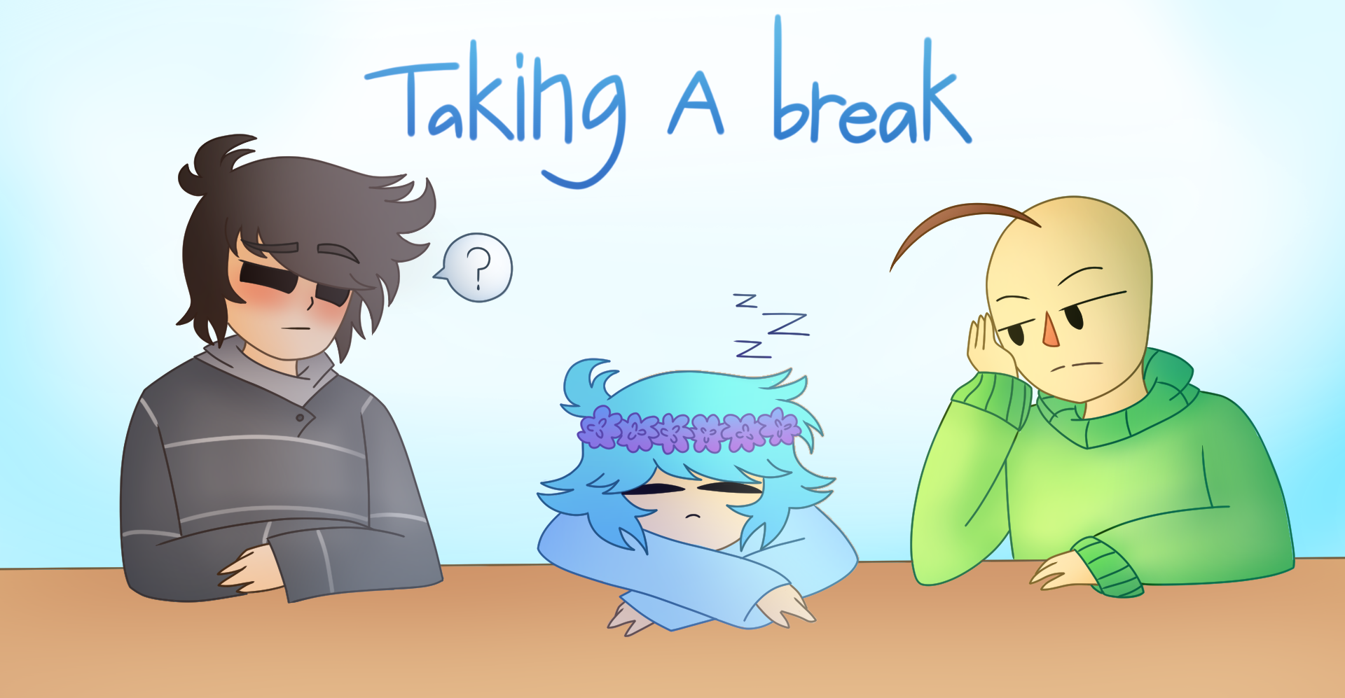Taking a break by Mr-Ms-Faded on DeviantArt
