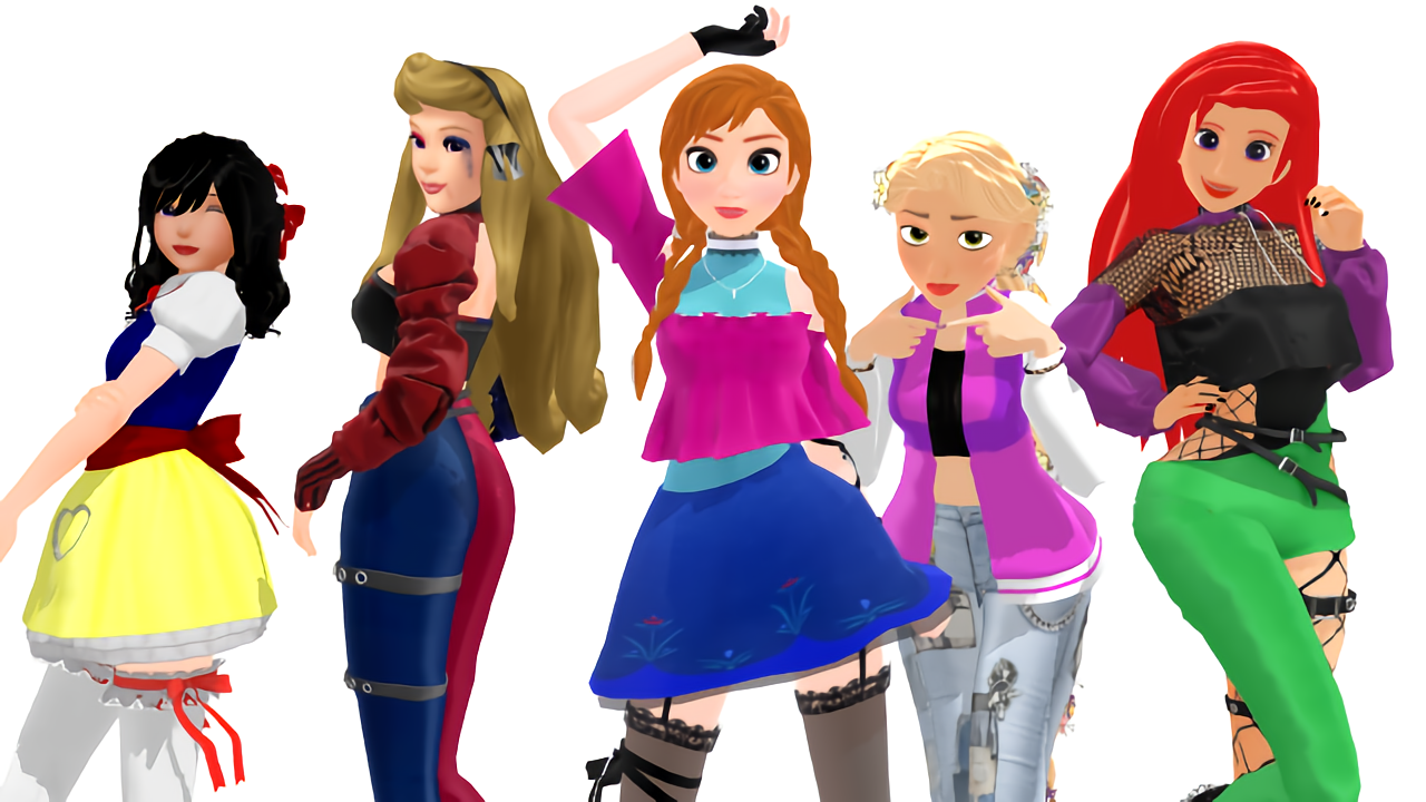 {MMD X DISNEY} Modern Princess Pack 1 by Rodri-GM18 on DeviantArt