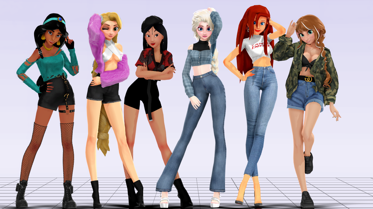 Mmd X Disney Modern Princess 2022 Dl By Rodri Gm18 On Deviantart