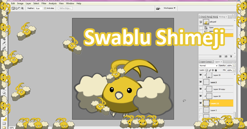 Shiny Swablu Sprite