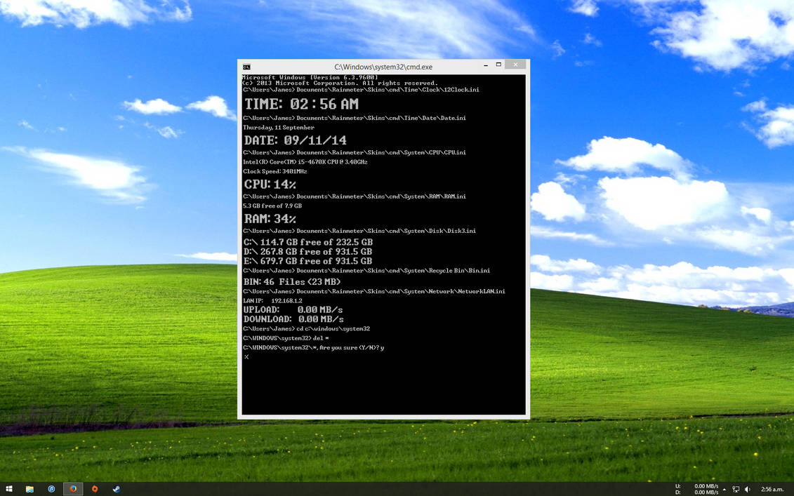 Rainmeter Skin: cmd.exe [1.0] by lynxNZL on DeviantArt