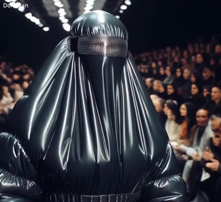 Rubber puffer burqa fashion by DonAban on DeviantArt