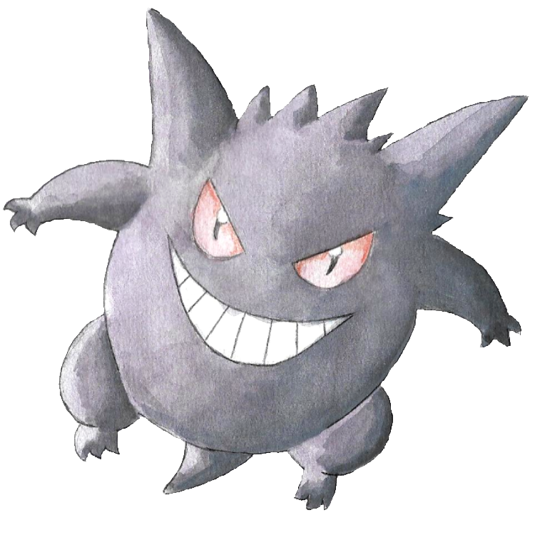 Poison Type Collab: Shiny Gengar by PitchBlackEspresso on DeviantArt