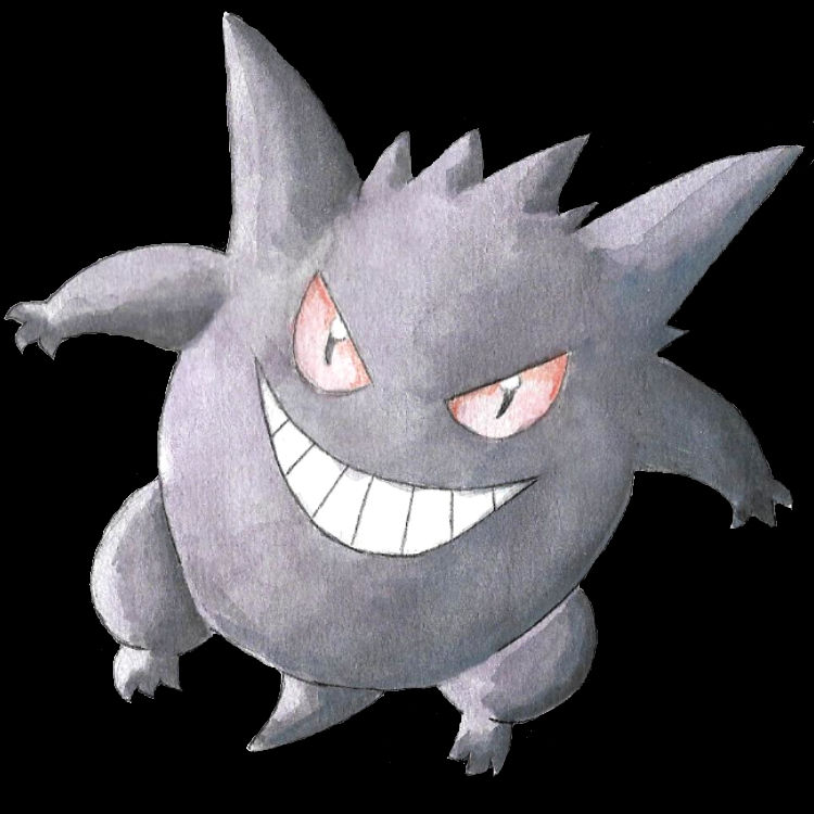 Poison Type Collab: Shiny Gengar by PitchBlackEspresso on DeviantArt
