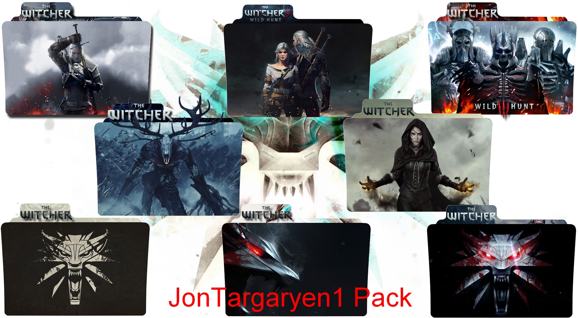 The Witcher 3 Wild Hunt Icon Folder Pack by JonTargaryen1 on DeviantArt