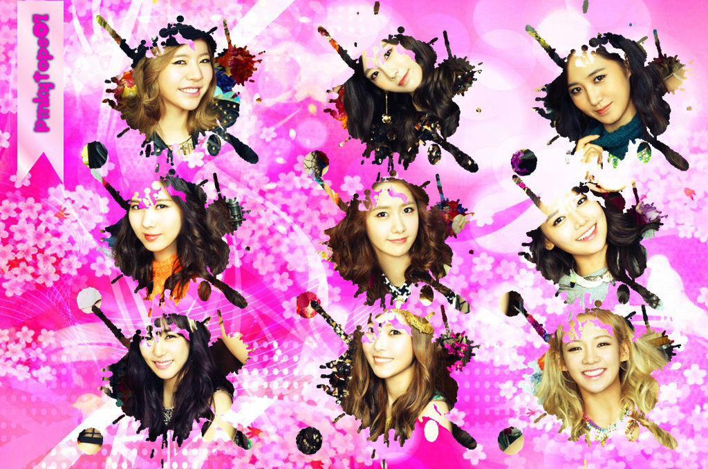SNSD Paint Splatter Pack by PinkyTops07 on DeviantArt