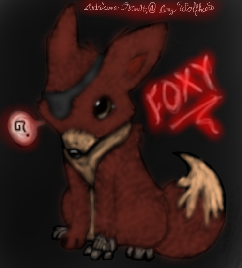 Spooky Foxy FNAF Fan Art by Amy-Wolfheart on DeviantArt