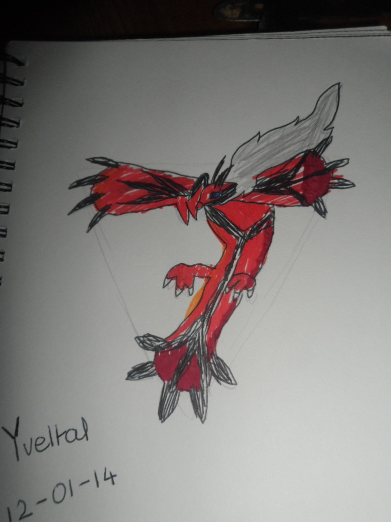 Yveltal Drawing by AkiNoSekaii on DeviantArt