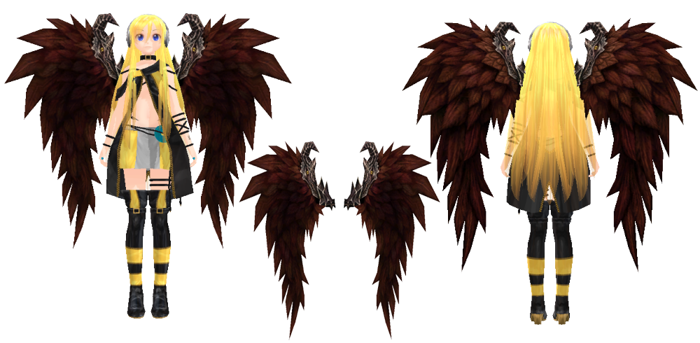 Rappelz: Shoulder decoration (Dark Wing) by Jalmod on DeviantArt