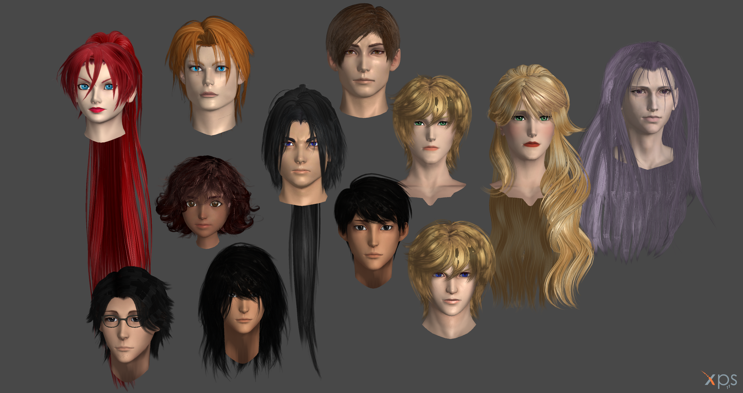 KKM main cast heads by super-XNA-natural on DeviantArt