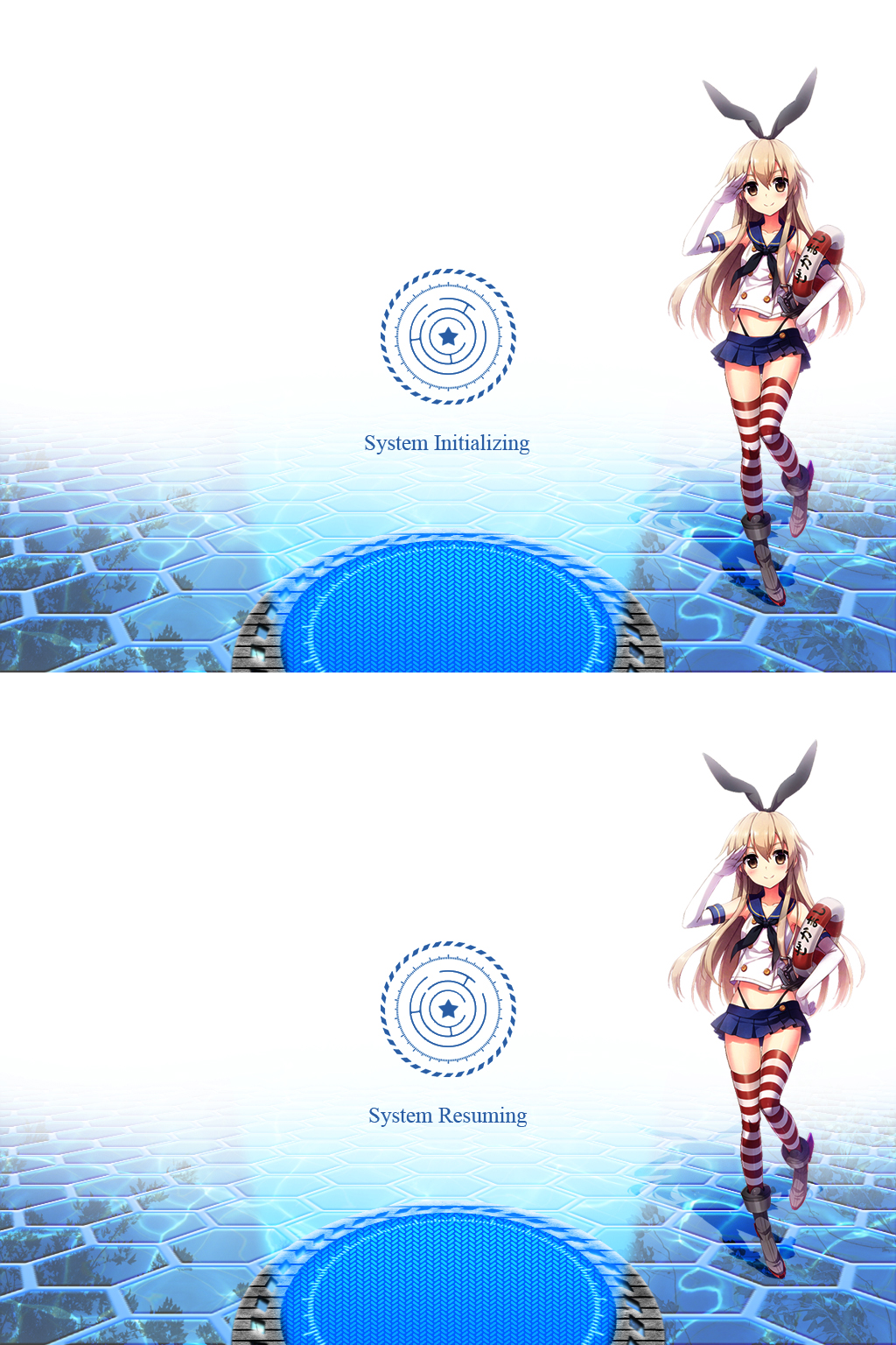 Shimakaze Destroyer Boot Screen by Adiim on DeviantArt