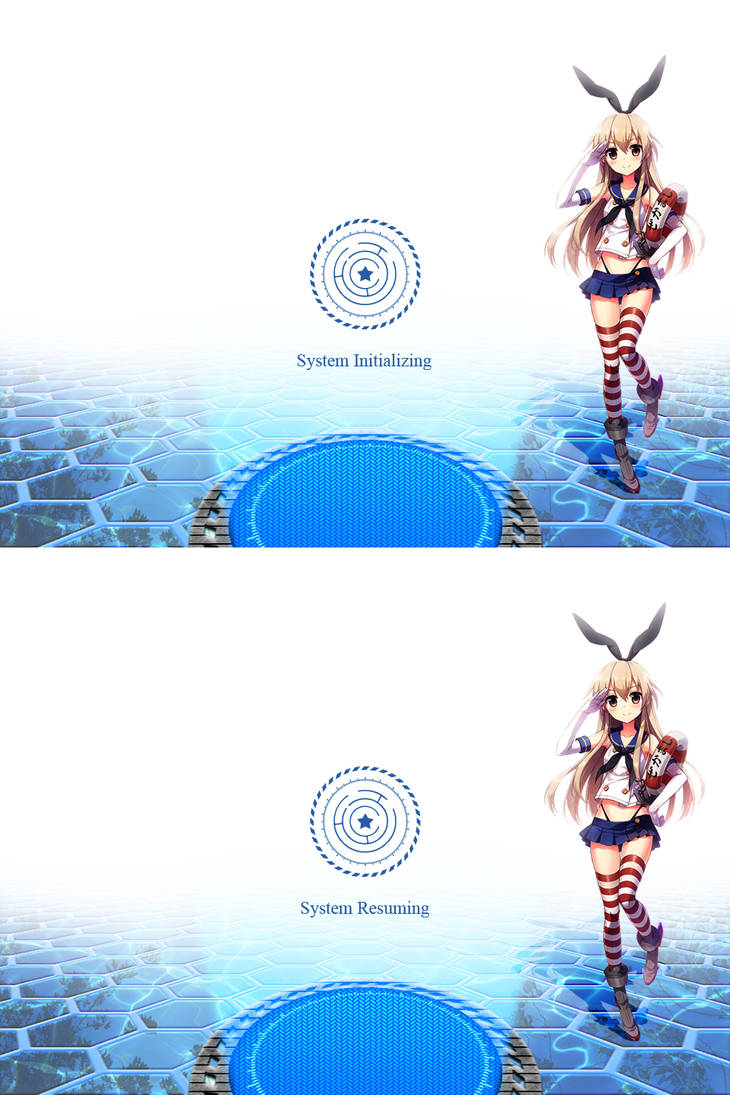 Shimakaze Destroyer Boot Screen by Adiim on DeviantArt