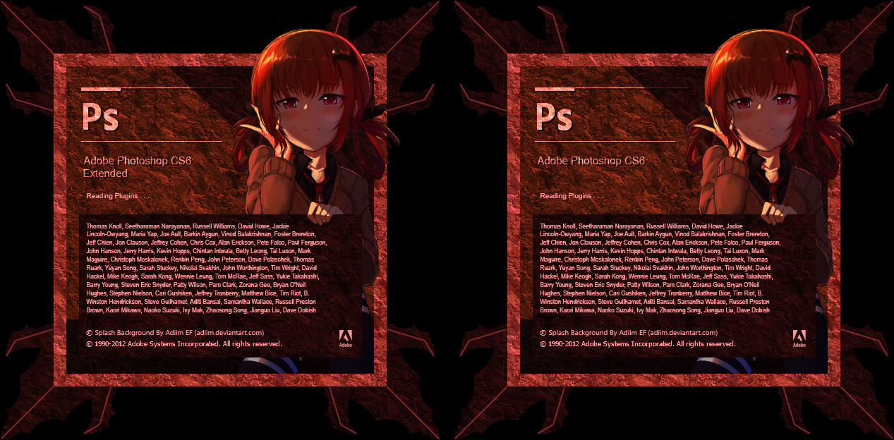 Splash Screen Adobe Photoshop CS6/Extend Satania by Adiim on DeviantArt