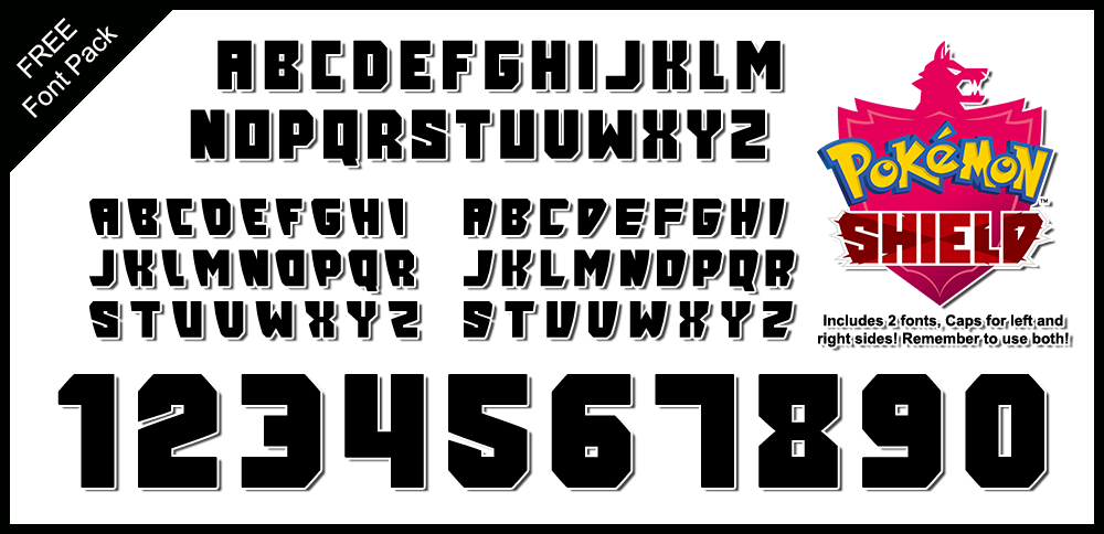Font Pack: Shield by Mucrush on DeviantArt