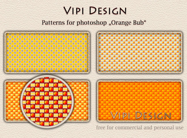 Patterns - Orange Bub by elixa-geg on DeviantArt