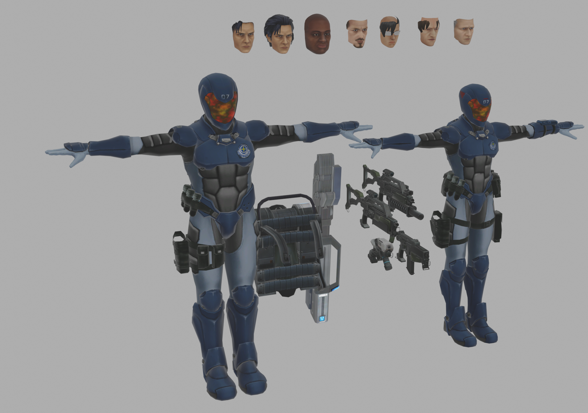 Metroid Other M Galactic Federation Blender Pack by Ceruleancaster on ...