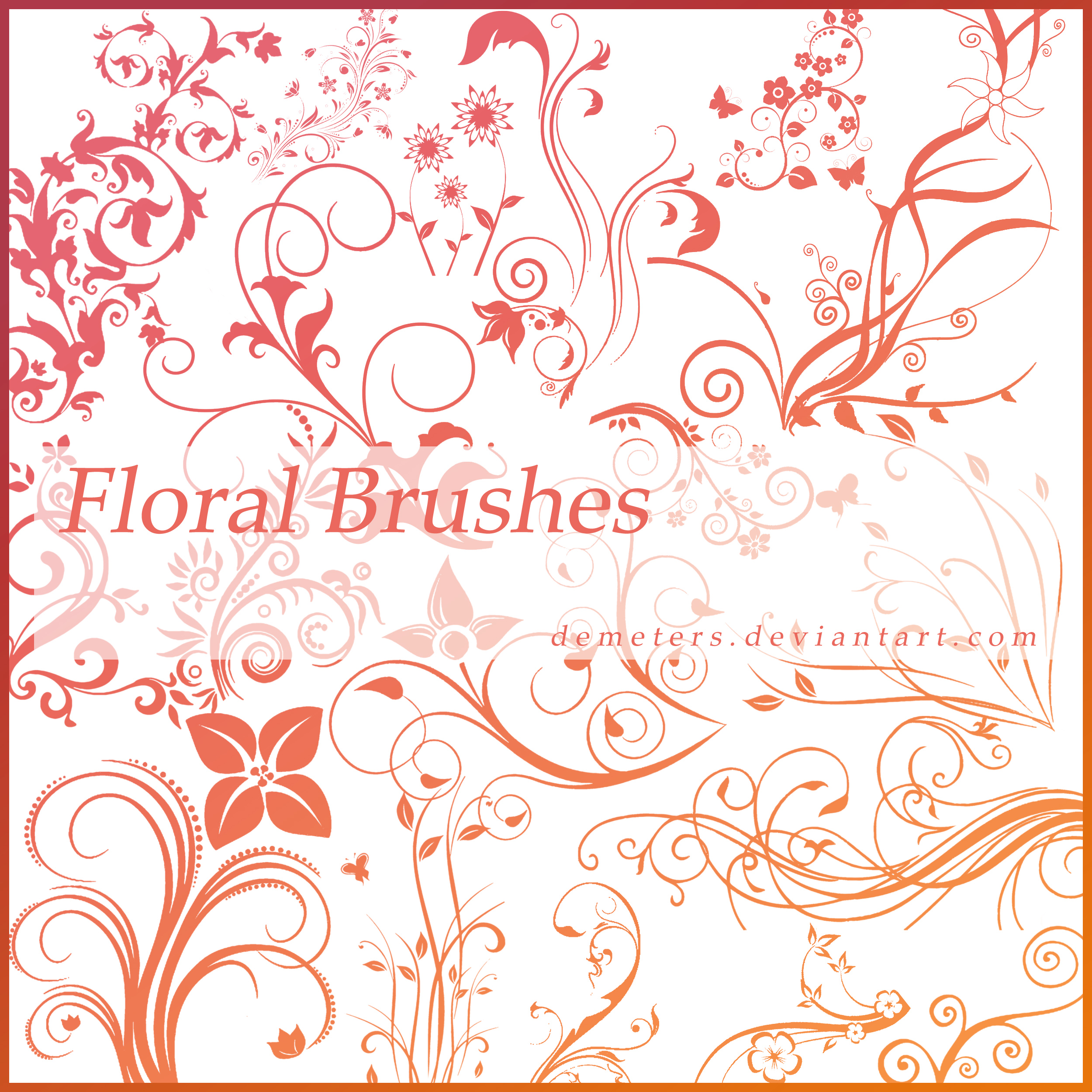 Floral Brushes Pack-1 by demeters on DeviantArt