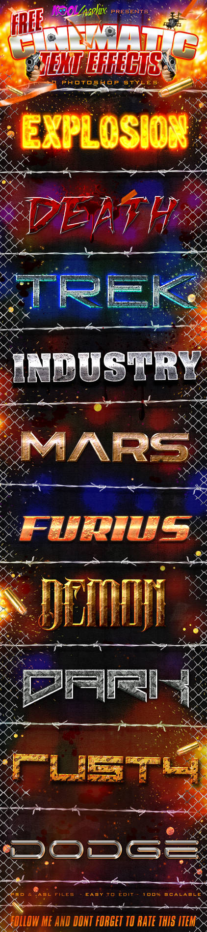 FREE Cinematic Text Effects by Koolgfx by KoolGfx on DeviantArt