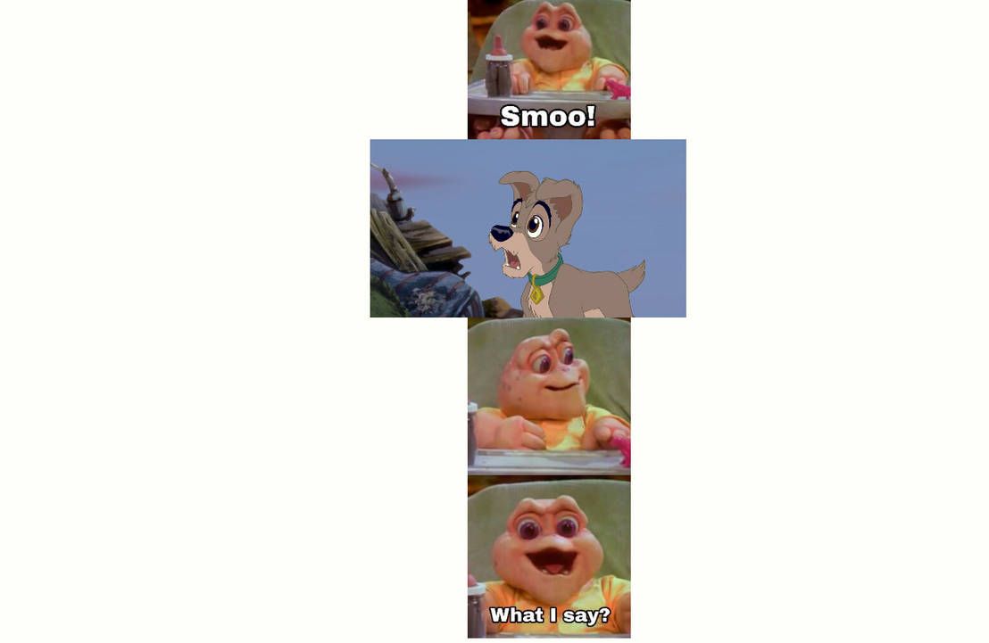 Scamp Reacts to Baby saying Smoo! by Firestarforever12364 on DeviantArt