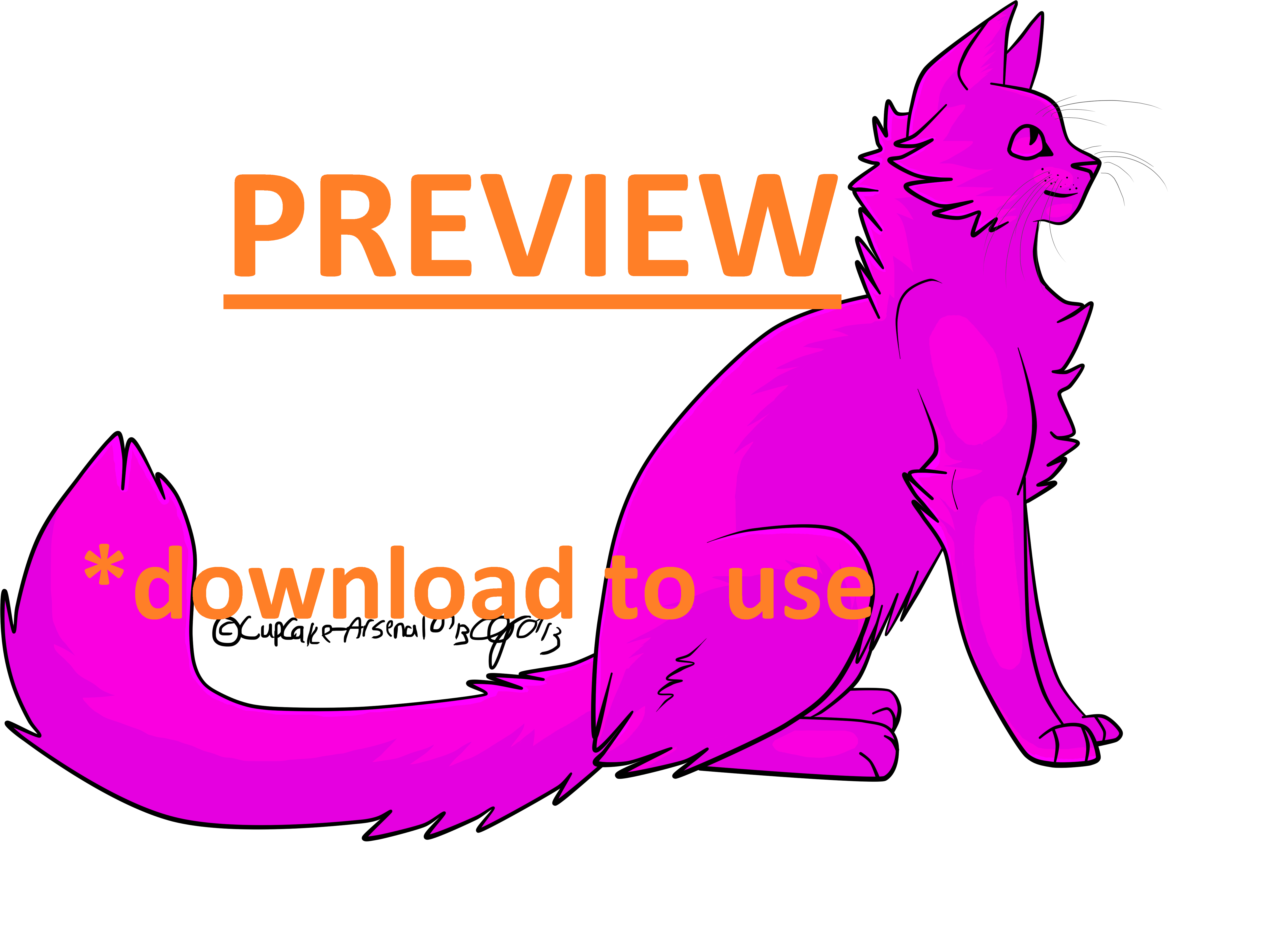 Free to Use Cat Base {PS/MSP included} by comLcsans on DeviantArt