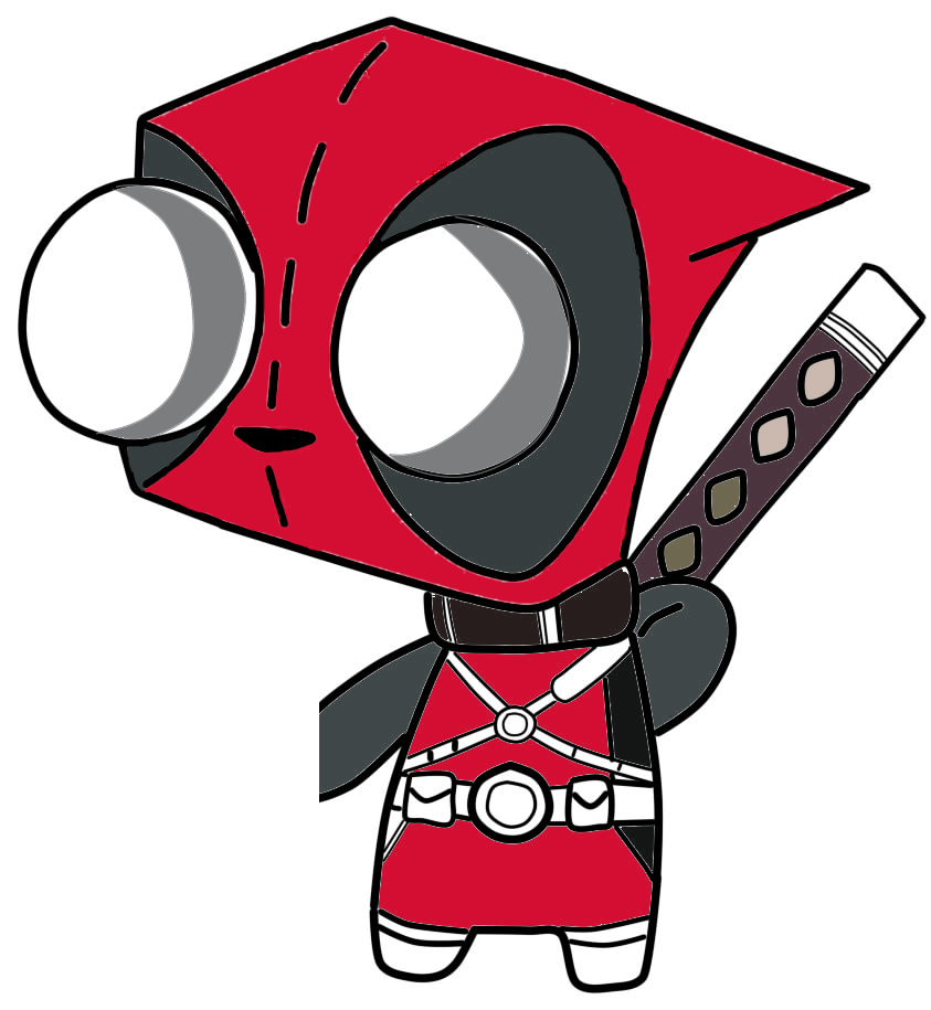 DeadPool Gir Drawn by me by xHeartbreaker-X on DeviantArt