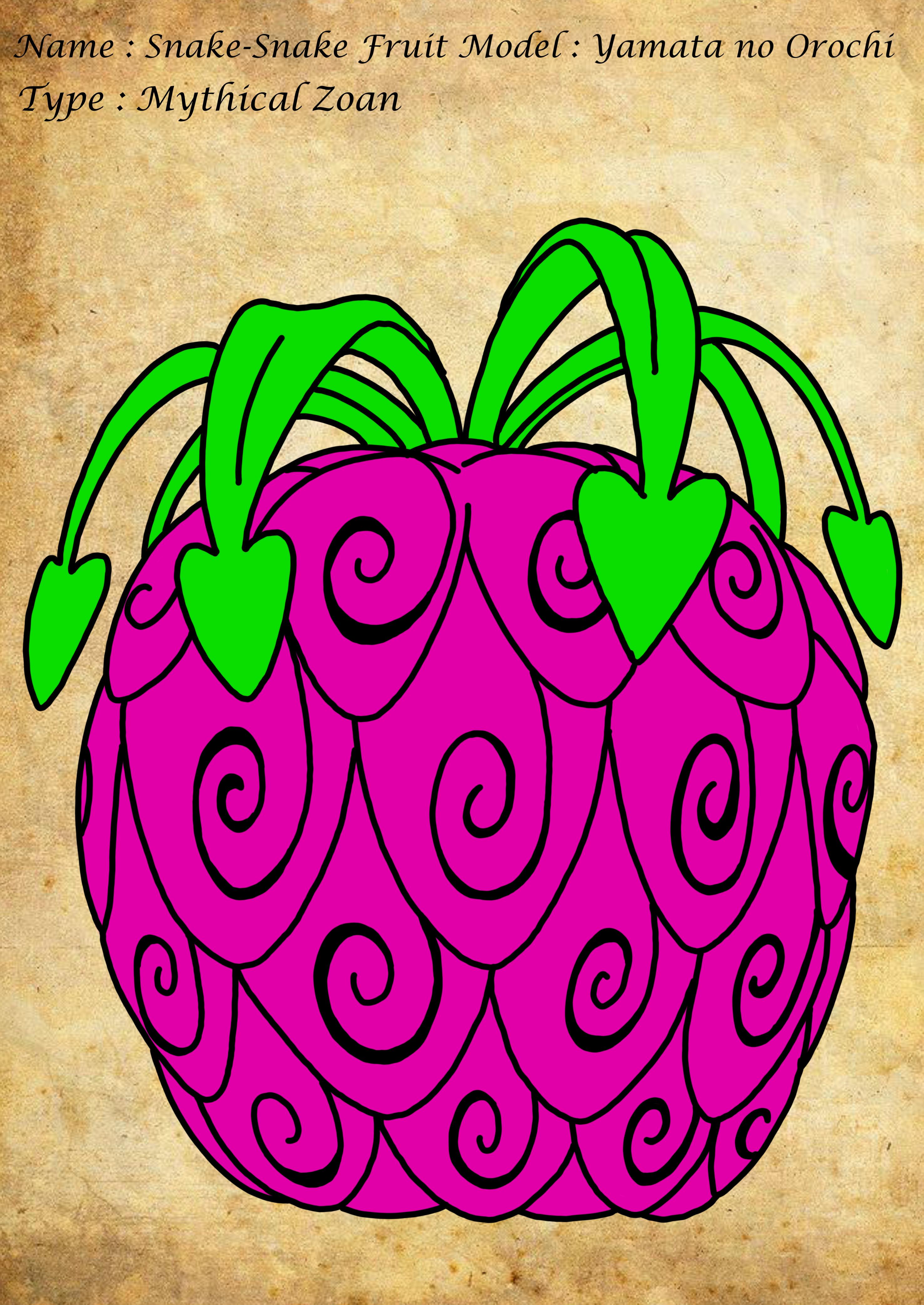 Snake-Snake Fruit Model: Yamata-no-Orochi by dragonkid17 on DeviantArt