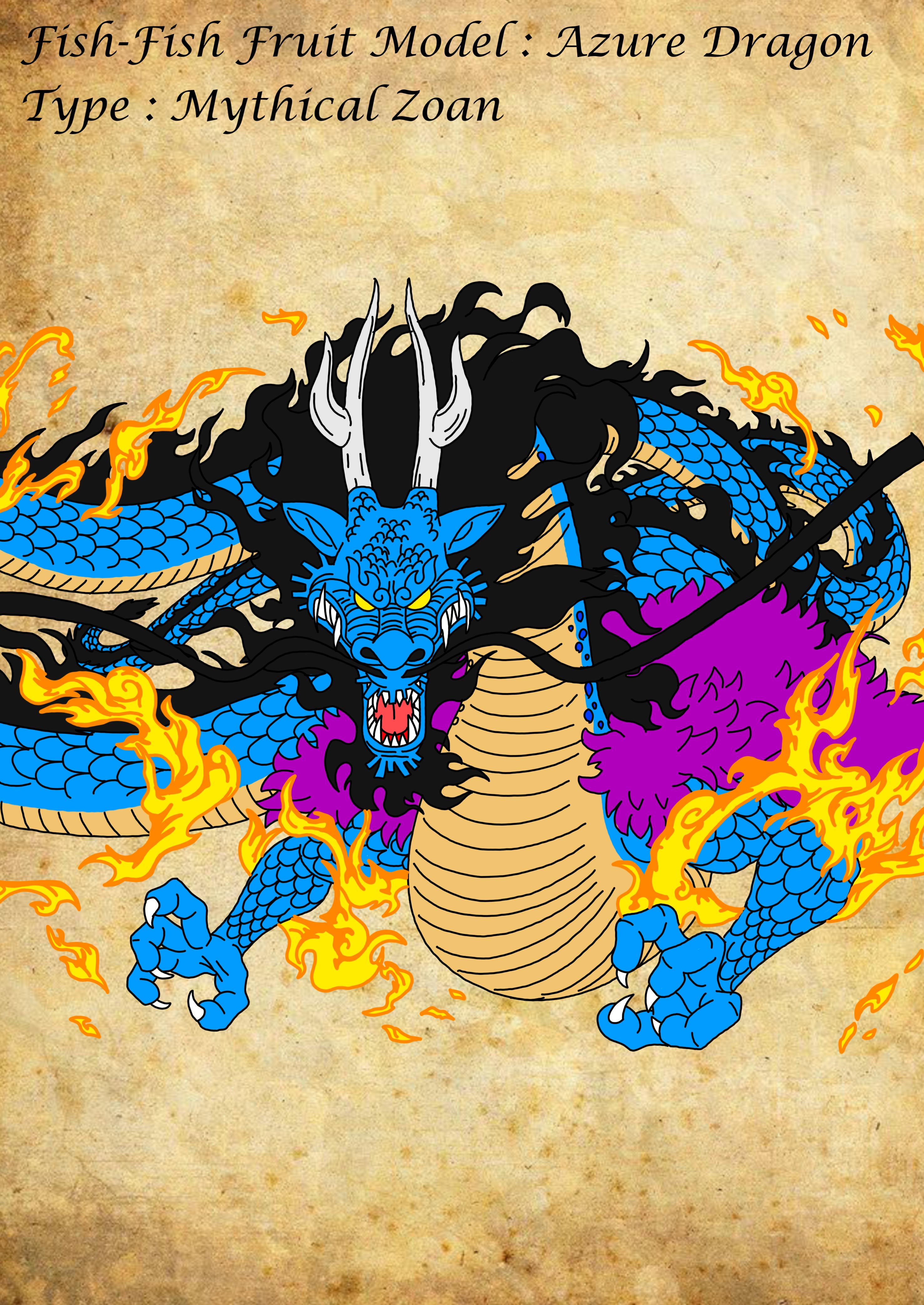 Fish-Fish Fruit Model : Azure Dragon - Pg.2 by dragonkid17 on DeviantArt