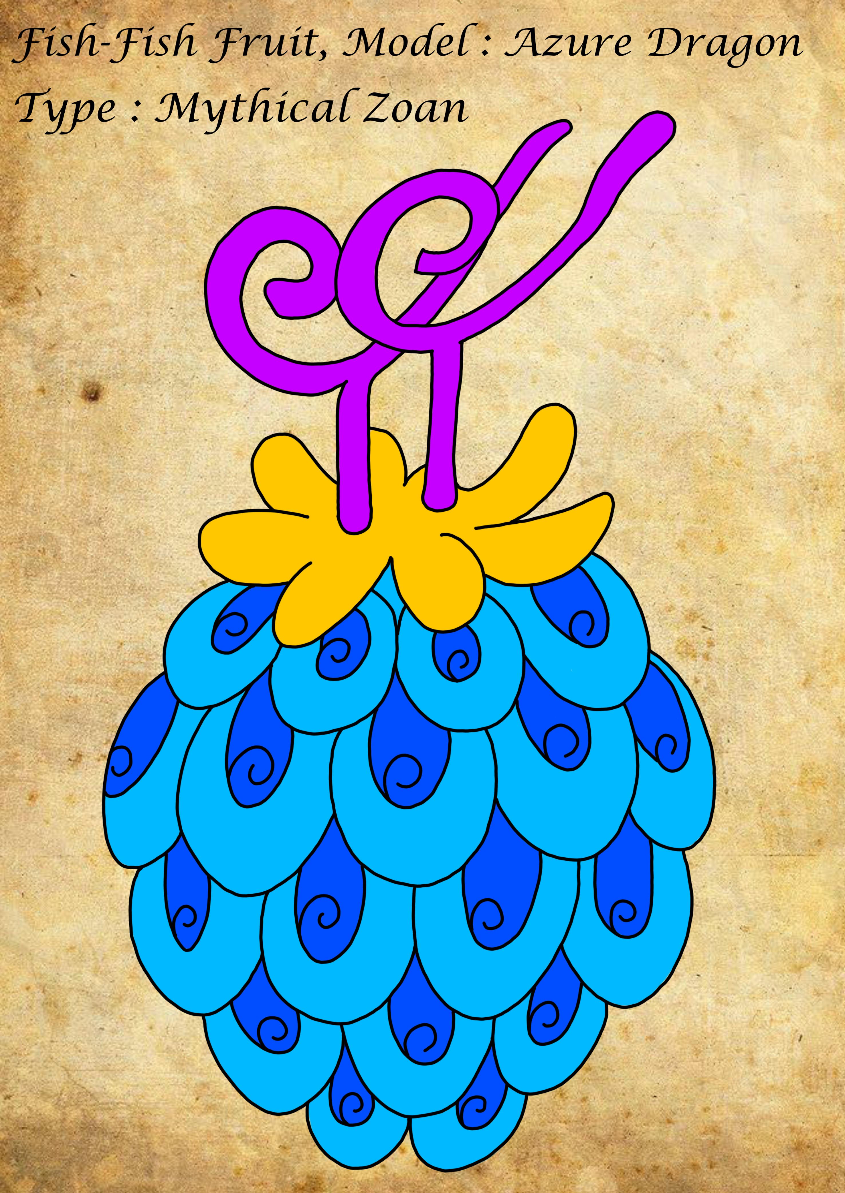 Fish-Fish Fruit Model : Azure Dragon - Pg.1 by dragonkid17 on DeviantArt