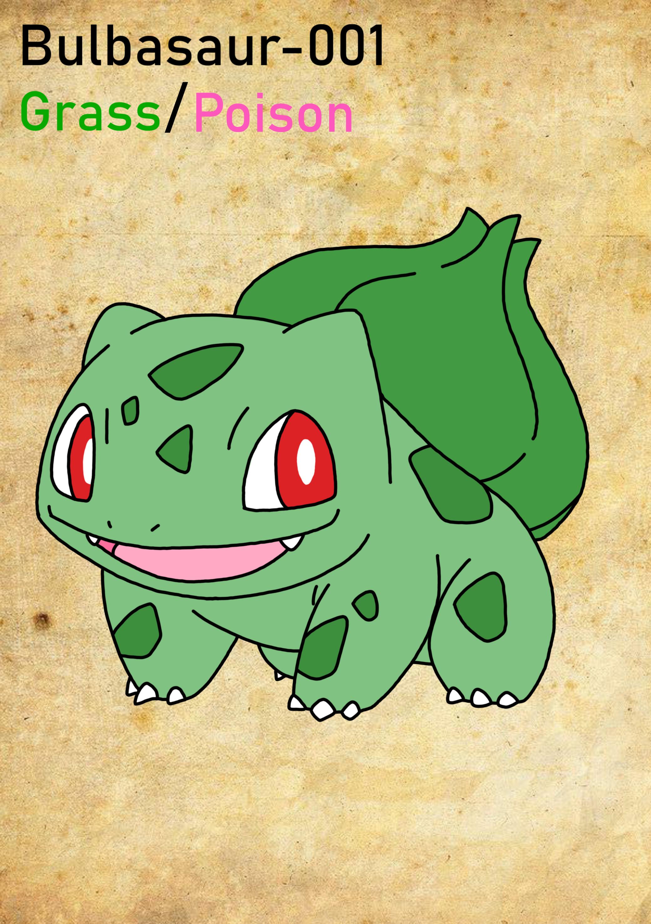 Bulbasaur-001 by dragonkid17 on DeviantArt