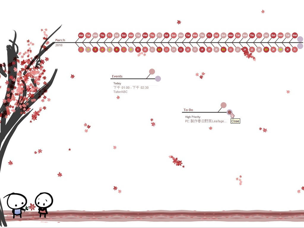 Blossom for Rainlendar by Mulberry24 on DeviantArt
