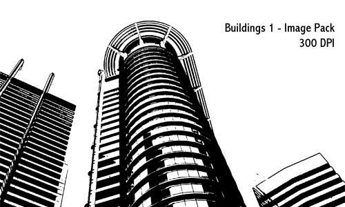 Buildings image pack - 600 DPI by screentones on DeviantArt
