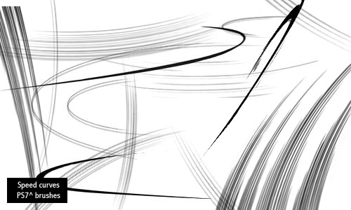 Speed Lines Photoshop Brushes