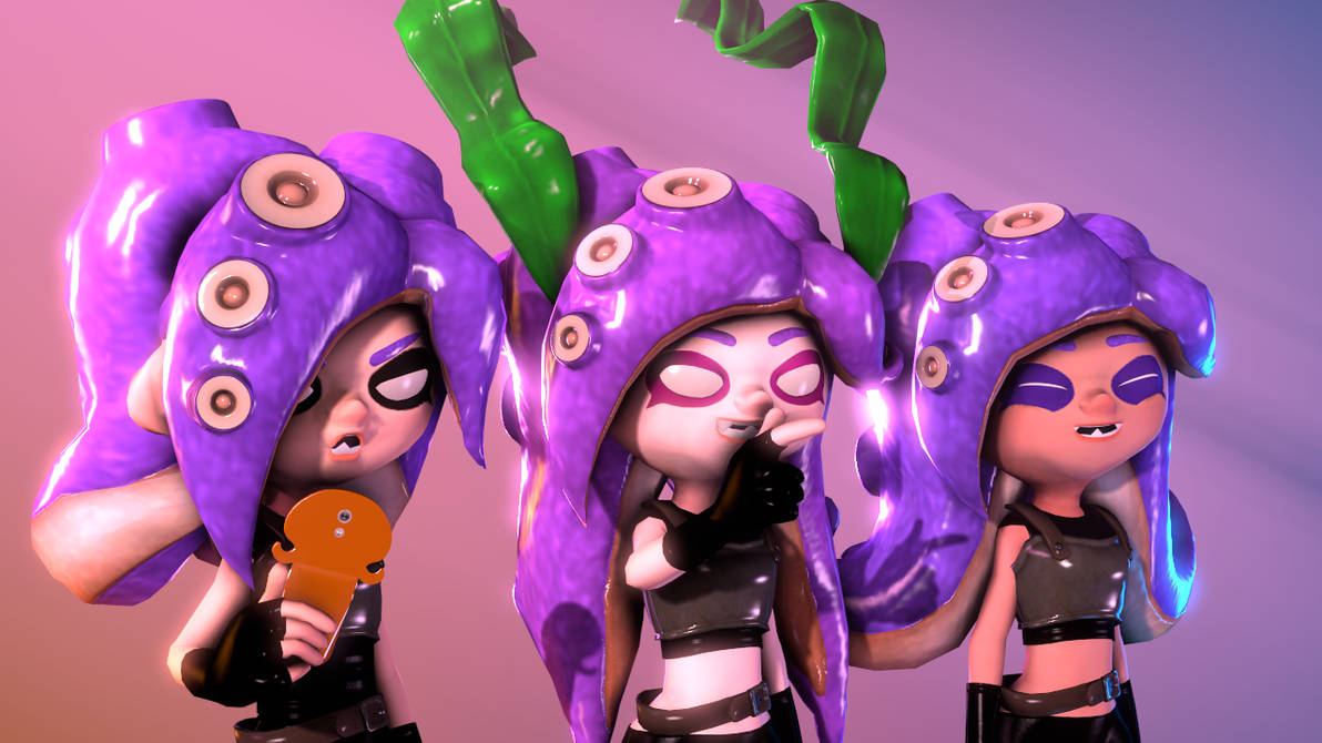 Hatsune Luna Triple Octoling (Animated) by Poool157 on DeviantArt