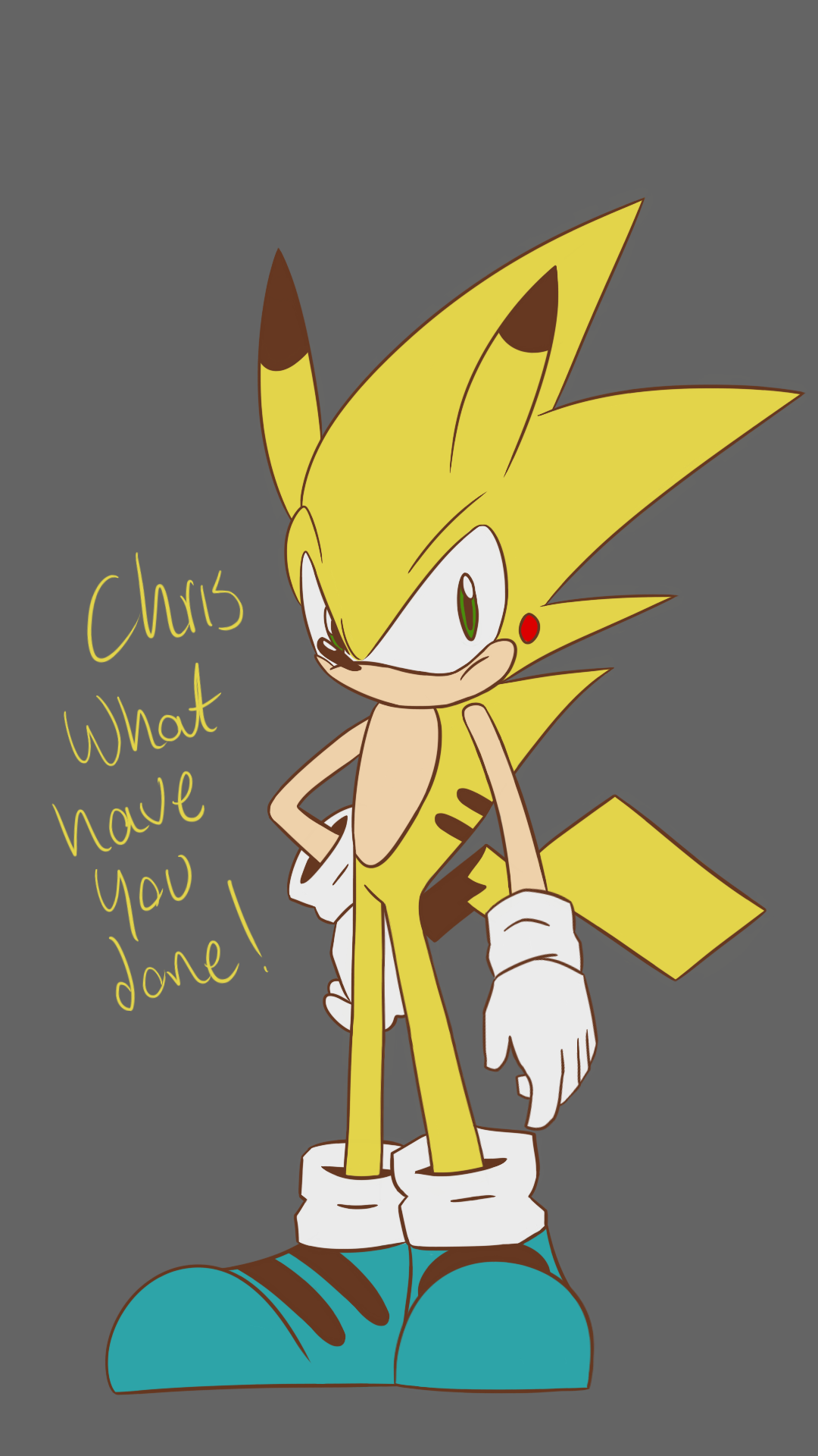 Angry Sonichu by enthusiasticpapercut on DeviantArt