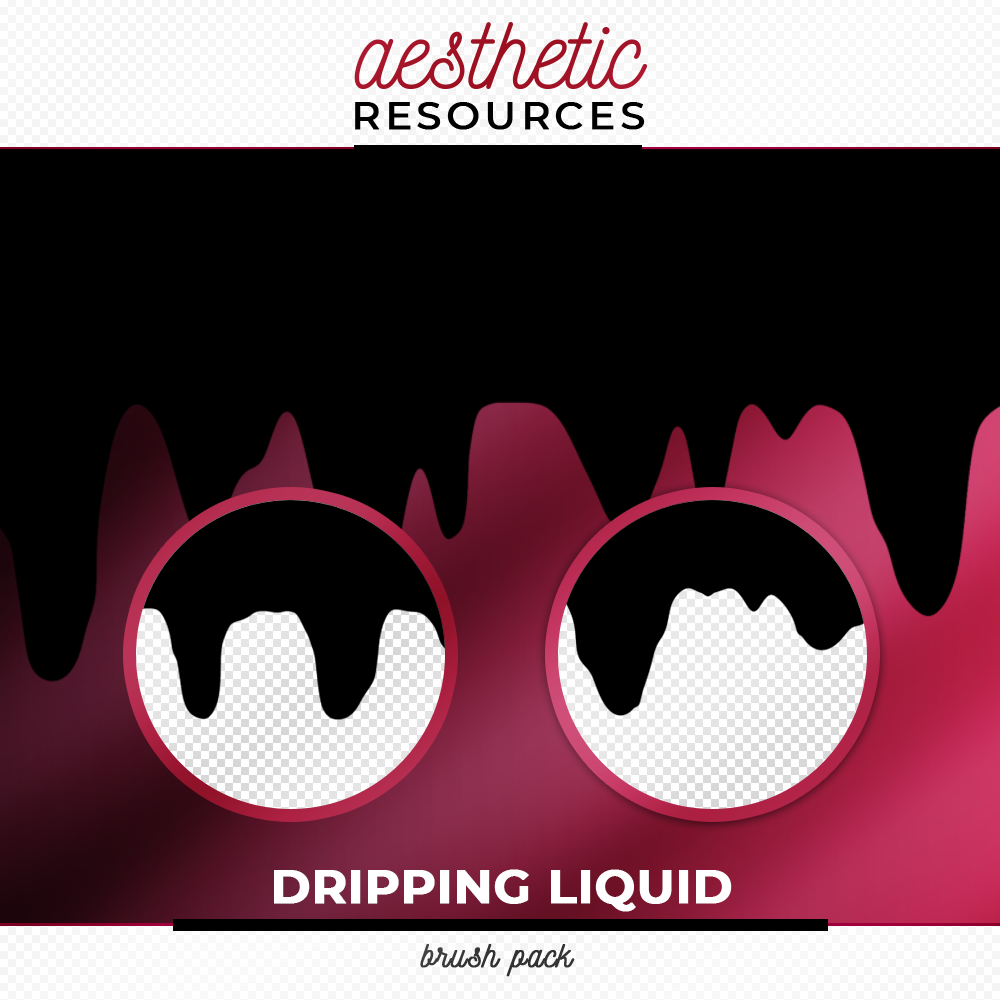 Dripping Liquid Brush Pack by aestheticrsc on DeviantArt