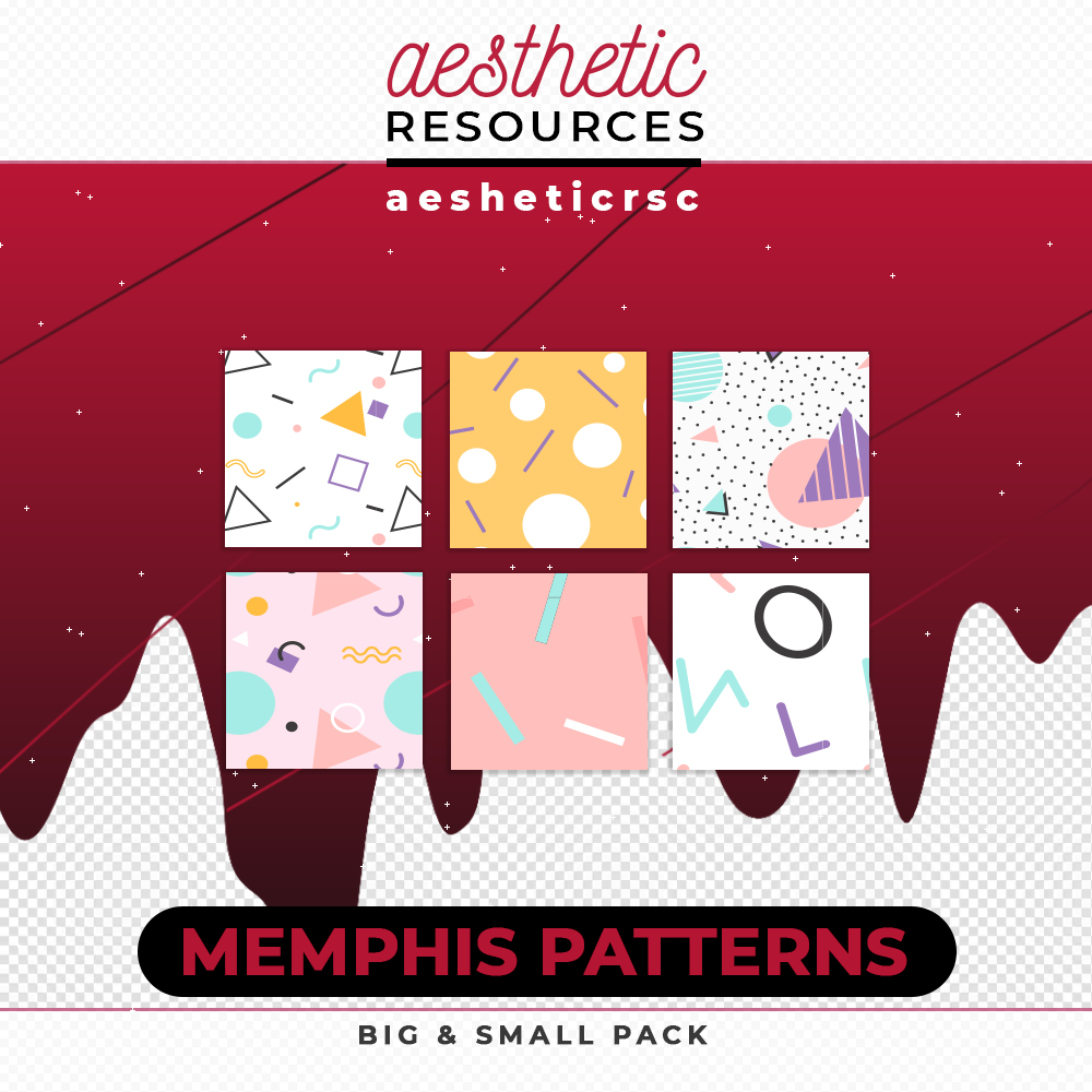 Memphis Patterns 2 Pack by aestheticrsc on DeviantArt