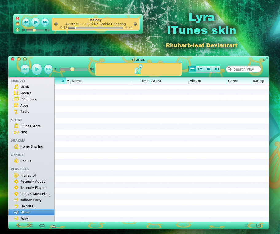 Lyra itunes skin by rhubarb-leaf on DeviantArt