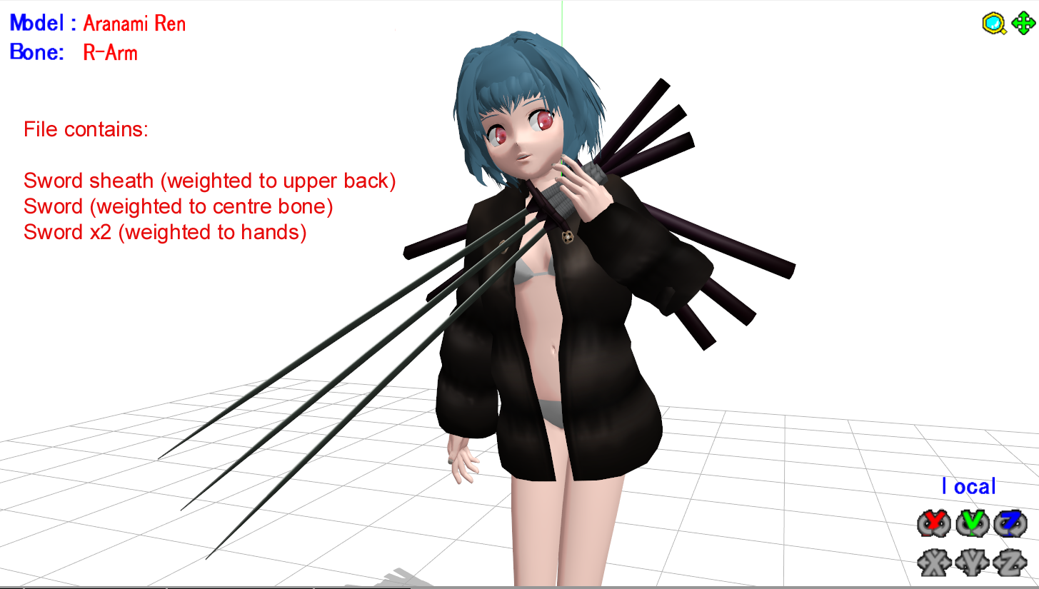 MMD Six Swords and Sheath DL by false-prophetess on DeviantArt