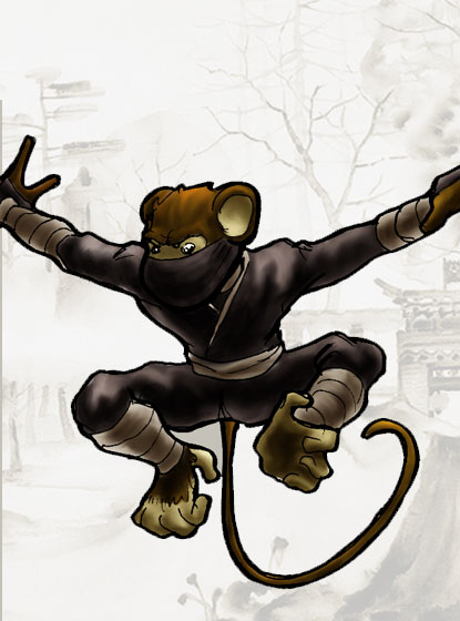 Ninja Monkey - standing by statezero on DeviantArt