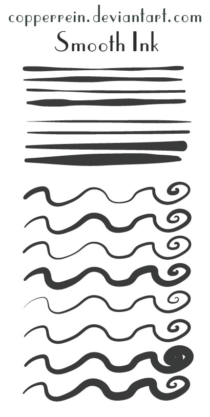 Copperrein Smooth Ink Illustrator Brushes by copperrein on DeviantArt
