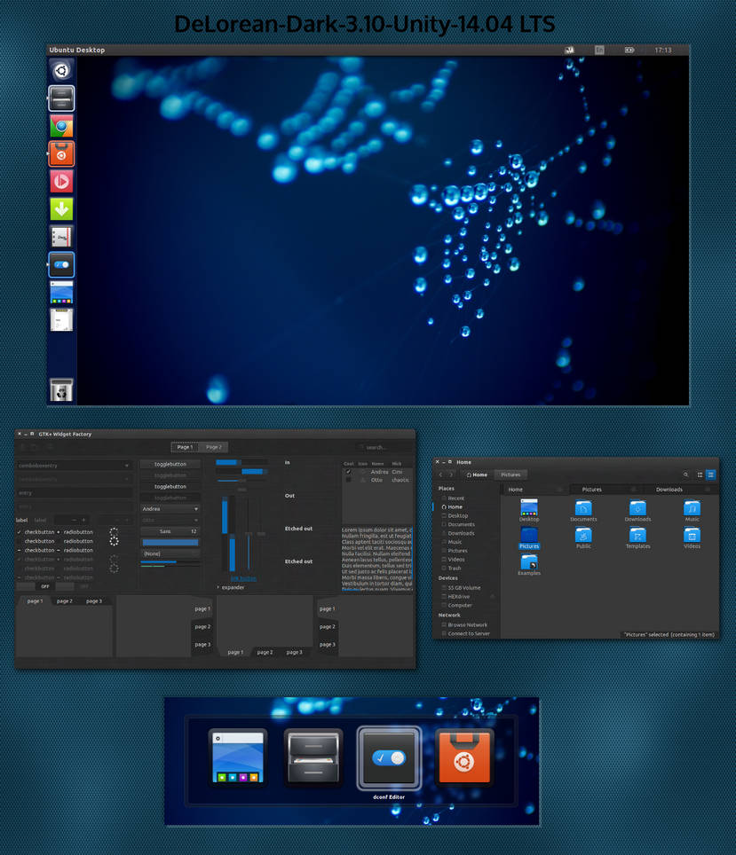 Delorean-Dark-Unity LTS-14.04 1_12112015 by killhellokitty on DeviantArt
