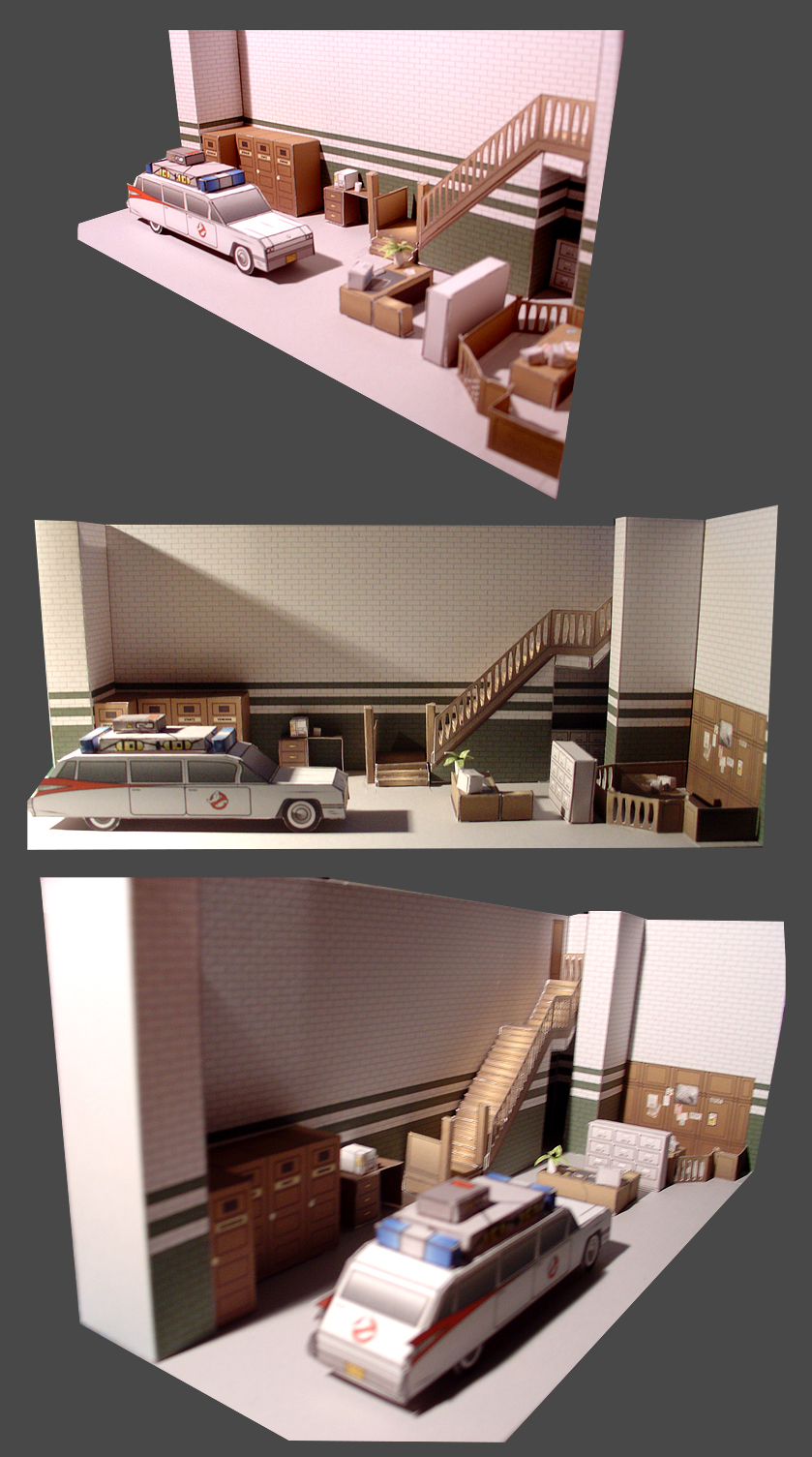 Ghostbusters HQ Papercraft by NessaSan on DeviantArt