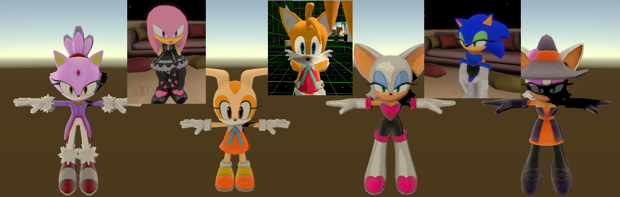 Sonic Girls for VRChat by AzulieZeiro on DeviantArt
