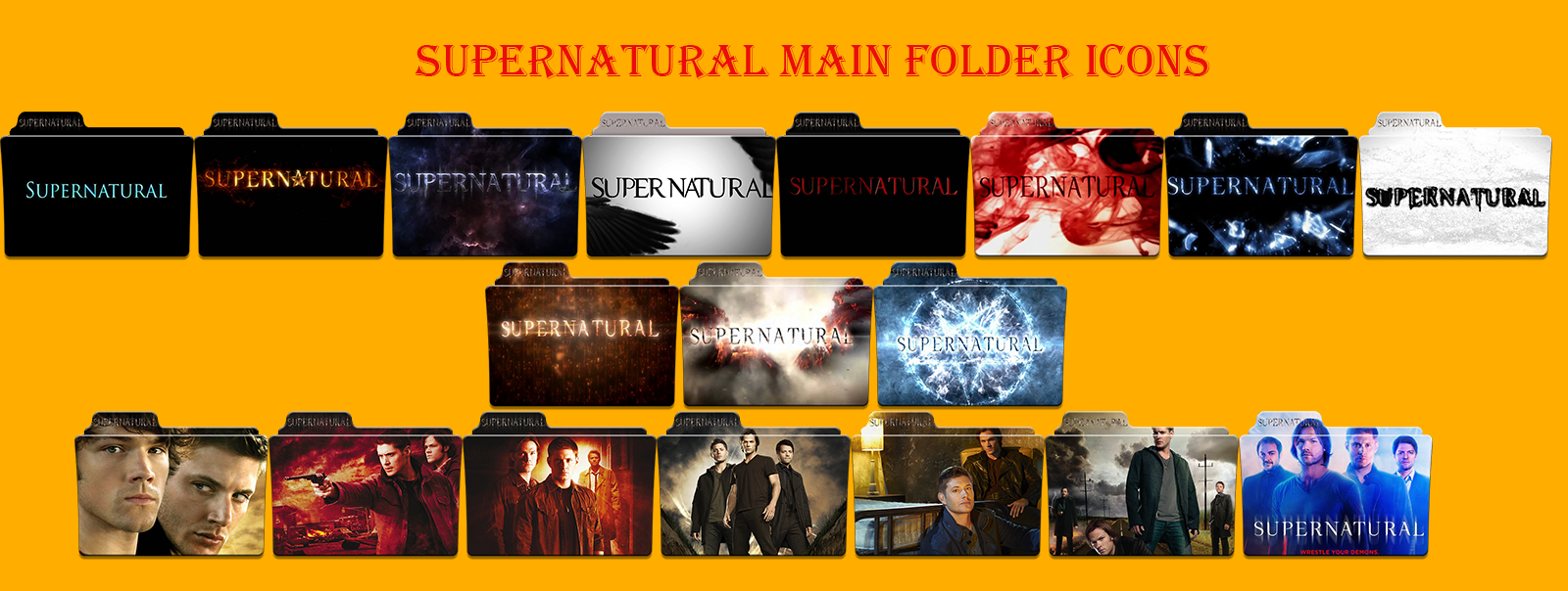 Supernatural Main Folder Icons by Aliciax16 on DeviantArt