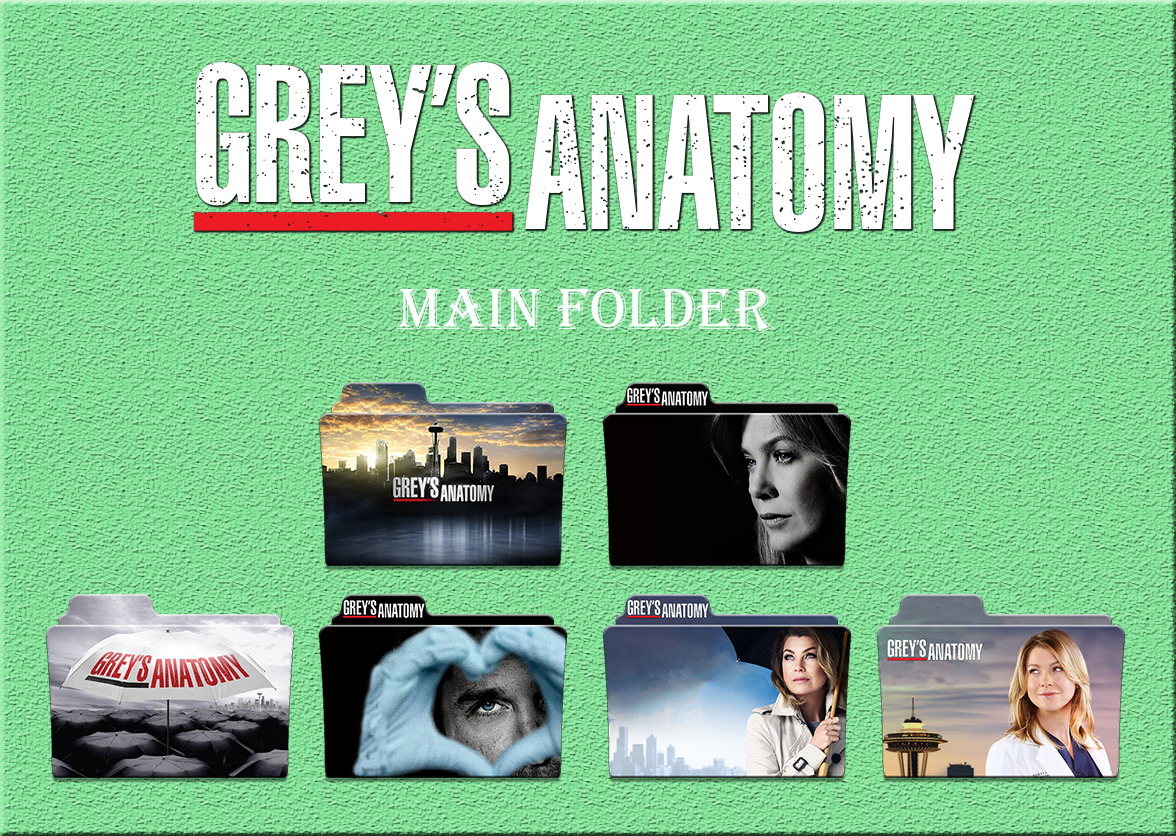 Grey's Anatomy Main Folder Icons by Aliciax16 on DeviantArt
