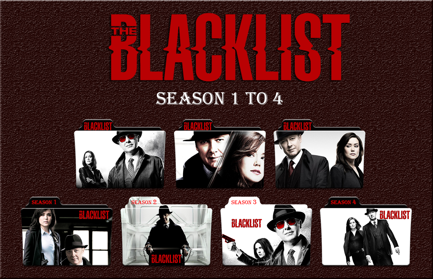 The Blacklist Season 1 to 4 Icons by Aliciax16 on DeviantArt