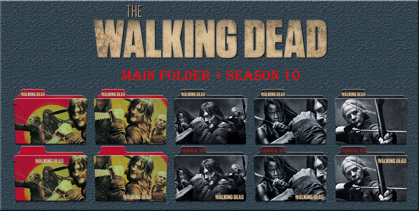 The Walking Dead Main Folder + Season 10 Icons by Aliciax16 on DeviantArt