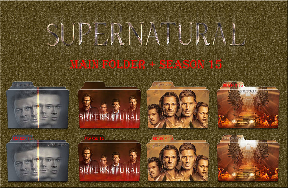Supernatural Main Folder + Season 15 Icons by Aliciax16 on DeviantArt