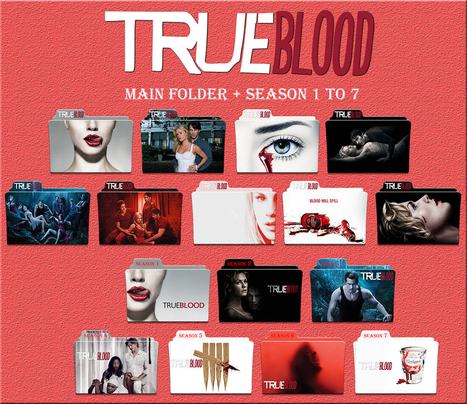 True Blood Main Folder + Season 1 To 7 Icons by Aliciax16 on DeviantArt